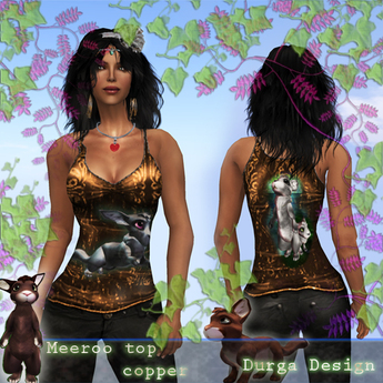 Second Life Marketplace - MEEROOS TOP copper, Durga Design